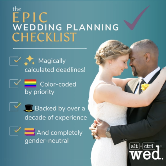 The Epic Wedding Planning Checklist - Alt+Ctrl+Wed™
